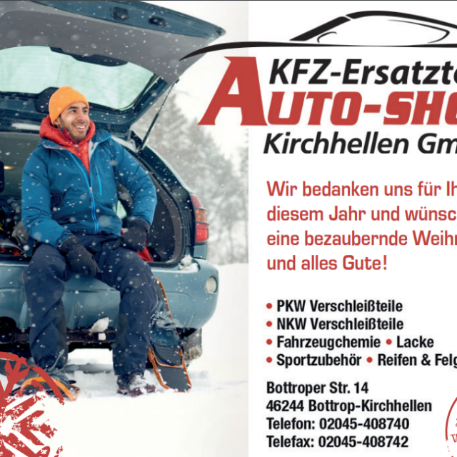 Frohe Weihnachten und alles Gute für 2026 - Auto-Shop Kirchhellen - Kfz ...